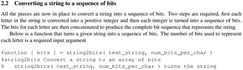 22 Converting A String To A Sequence Of Bits All The