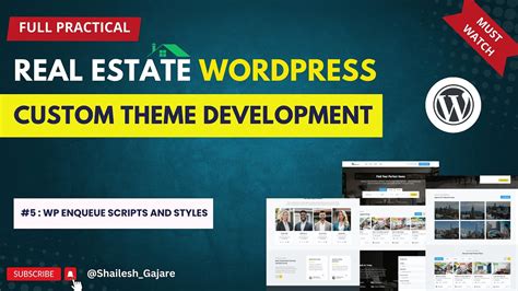 Wordpress Real Estate Theme Development 5 Wp Enqueue Scripts And