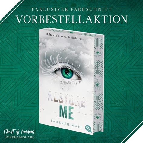 Restore Me Sonderausgabe Chest Of Fandoms Merch Für Nerds Buchboxen