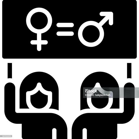 Gender Equality Icon Feminism Related Vector Stock Illustration