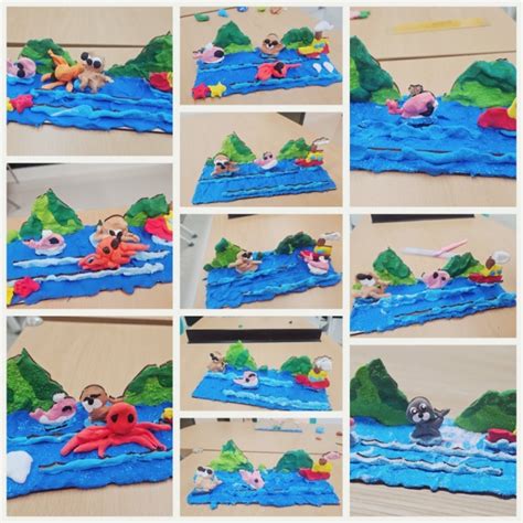 자람아카데미 유아클레이 독도 바다 네이버 블로그