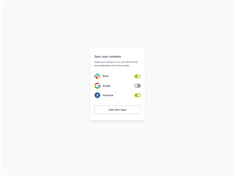 Sync Contacts UI Design By Ildiko Gaspar On Dribbble