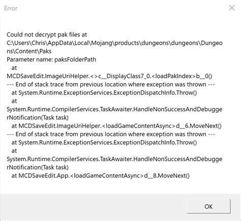 Could Not Decrypt Pak File · Issue 37 · Cutflamemcdsaveedit · Github