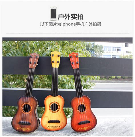 儿童吉他玩具尤克里里可弹奏乐器小男女孩初学音乐琴宝宝塑料54 阿里巴巴