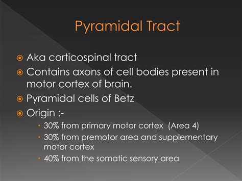 Pyramidal Tract And Extra Pyramidal Tracts Pptx