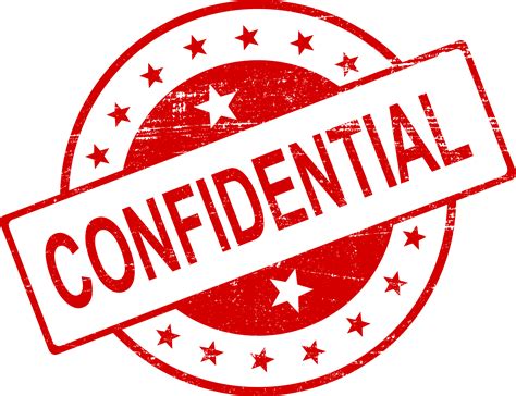 4 Confidential Stamp PNG Transparent OnlyGFX
