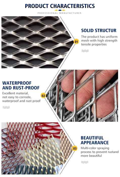 Aluminum Flattened Expanded Metal Sheet Carbon Steel Flattened Expanded