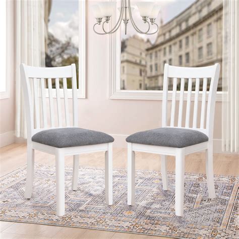 Set Of 2 Dining Chairs Perfect For Dining And Relaxing Solid Wood