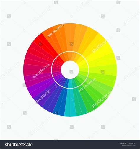 Color Wheel Color Circle Picker Flat Stock Vector Royalty Free 1557996764