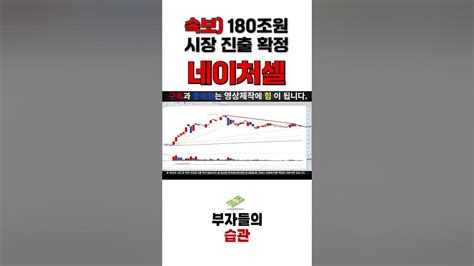 네이처셀 분석 이 재료 터지면 난리난다 Youtube