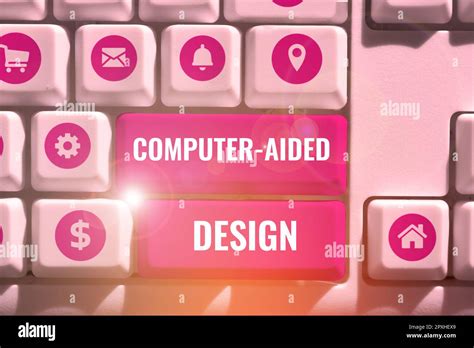 Text Sign Showing Computer Aided Design Word For CAD Industrial