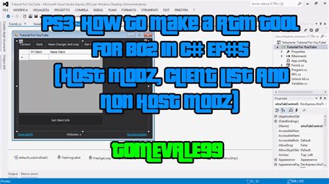 Ps3 How To Make A Rtm Tool For Bo2 119 In C Ep5 Host Modz Client List And Non Host Modz