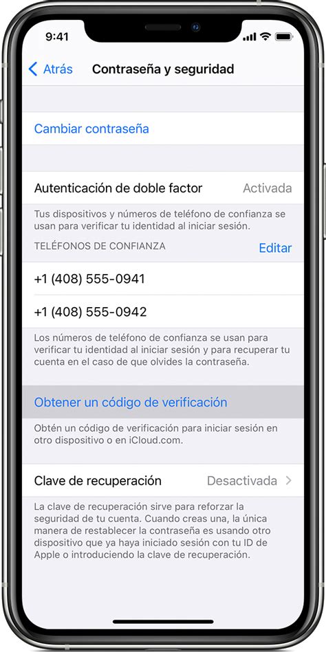 Recibir un código de verificación e iniciar sesión con la autenticación