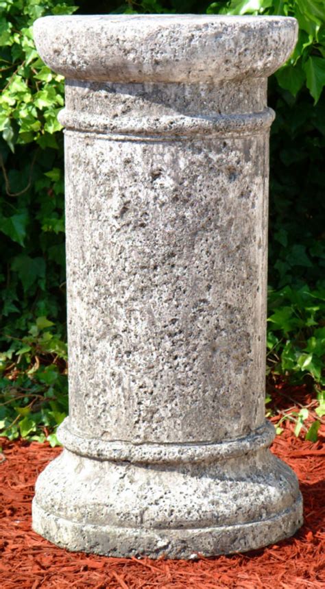 Short Round Antique Pedestal Unique Stone Antique And Garden