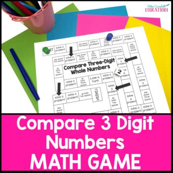 Comparing Digit Numbers Place Value Game Nd Grade Math Game