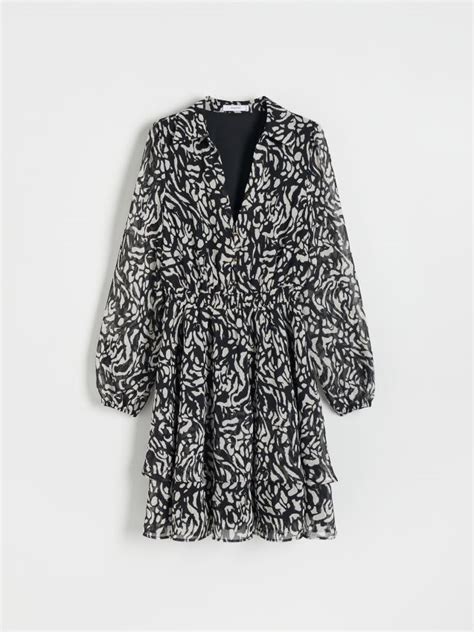 ladies` dress boja prašnjava braon reserved 7023z 98x