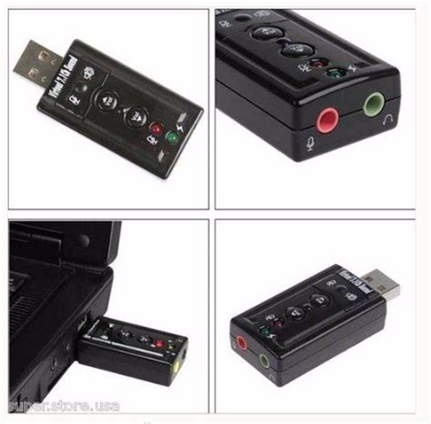 Placa Som Adaptador Usb 71 Canais Audio 3d P2 Ps3 Notebook R 2898