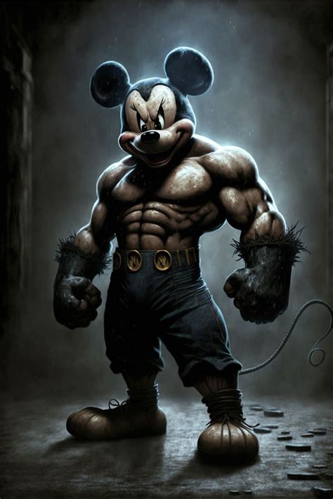Evil Mickey Mouse Seni Panda Seni Kartun Wallpaper Kartun