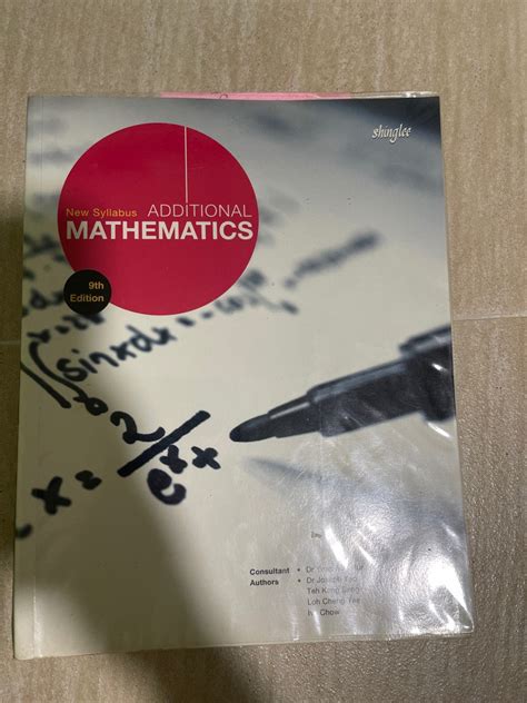 Additional Mathematics Textbook Hobbies And Toys Books And Magazines