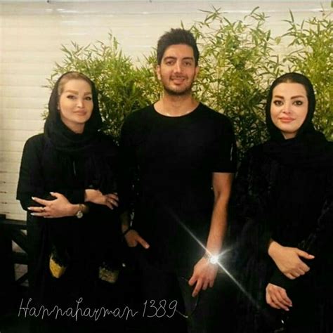 فرزاد به همراه خانم شیوا کاکاخانی همسرشون سمت چپ ساعتش خدااا😍😍