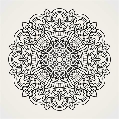 Circular Symmetrical Pattern Of Mandala Shape 24398280 Vector Art At Vecteezy
