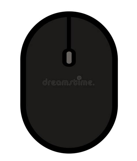 The Drawing Of A Gray Computer Mouse A Small Hardware Input Device Used By Hand Illustration