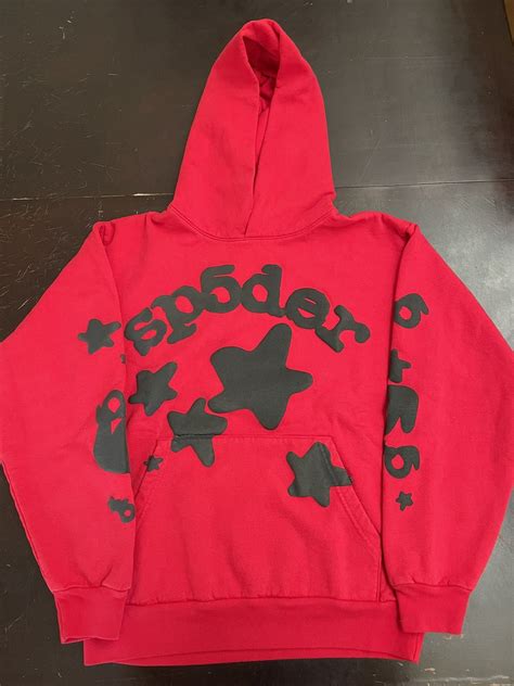 Spider Worldwide Spider Worldwide Sp5der Red Beluga Hoodie Grailed