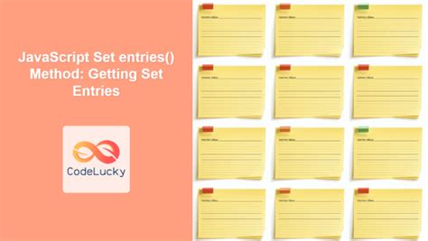 Javascript Set Values Method Getting Set Values Codelucky