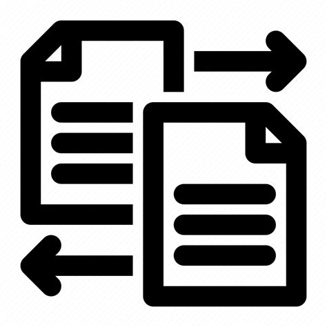 Data Transfer Migration Sharing Transmission Output Icon