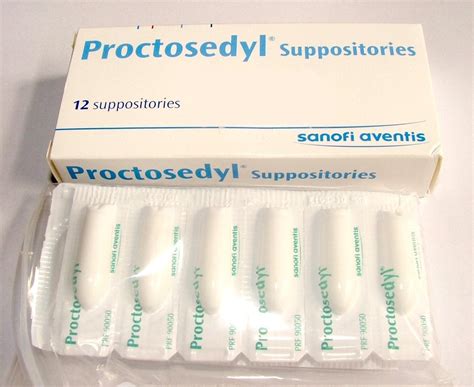 Proctosedyl Suppositories Thai Pharmacy