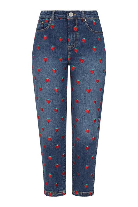Strawberry Denim Jeans Love Daphne