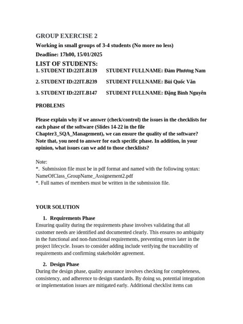 group exercise 2 solution pdf software testing software engineering