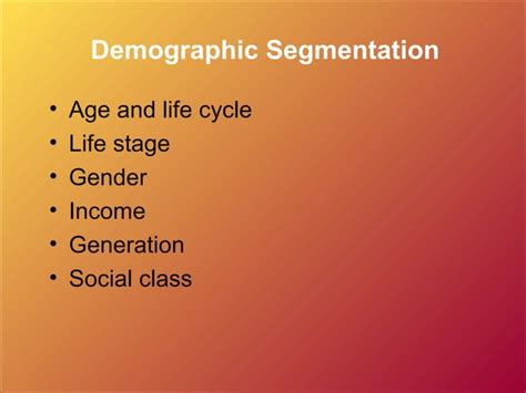 Identifying Market Segments And Targets Ppt