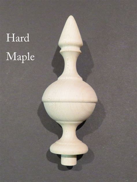 Wooden Finial Bed Post 5 Wood Choice Oak Maple Cherry Walnut Or