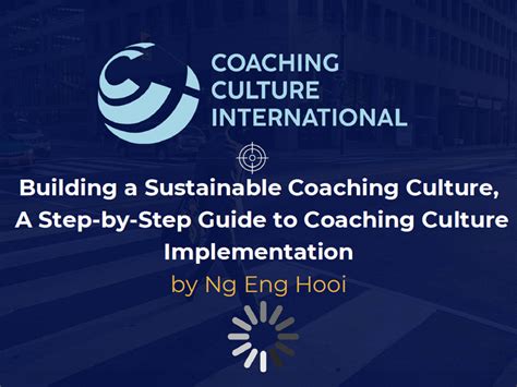 Building A Sustainable Coaching Culture Presentation Slide Institute