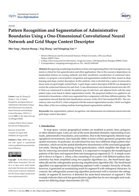 Pdf Pattern Recognition And Segmentation Of Administrative Boundaries