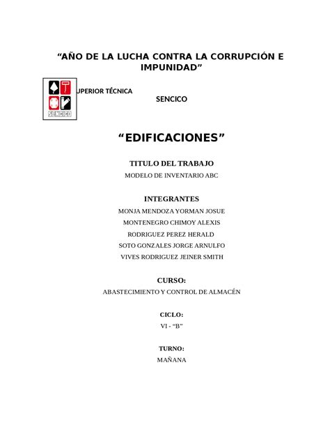 Modelo De Inventario Docsity