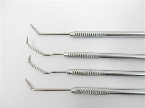 Scriber Set 4 Pieces Different Shapes Hooks Marks Miniatures