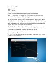 VMWare Lab Setup Instructions Docx Linux Primer With Kali Class SEC Name Date
