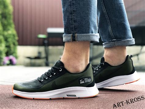 Купить Мужские летние кроссовки Nike Run Utility сеточка темно-зеленые ...