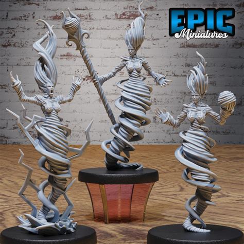 3d Printable Air Elemental Female Set Airy Deity Ancient Greek