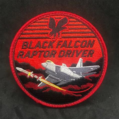 F 22 BLACK FALCON Raptor Driver 27th Fighter Squadron Falcons USAF