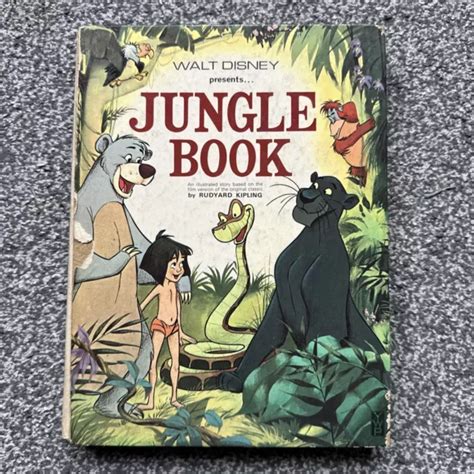 Walt Disney Presents Jungle Book Rudyard Kipling 1967 Hardback