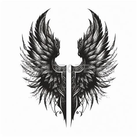 Angel Wings Tattoo Design Download High Resolution Digital Art Png