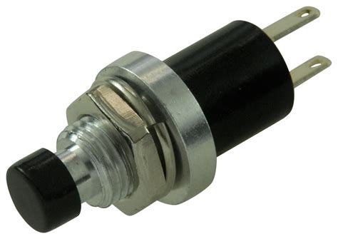 SWITCH BLACK PUSH TO BREAK Multicomp Pro Pushbutton Switch 7 Mm SPST NC
