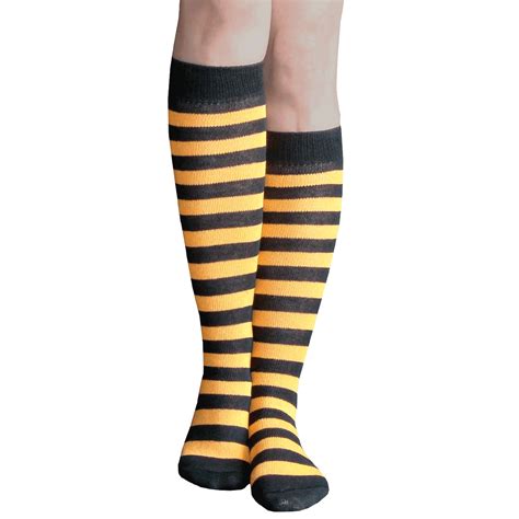 Orange Knee High Socks Made In Usa