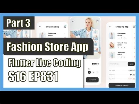 Flutter Flutter Live Coding EP Fashion Store App Part YouTube