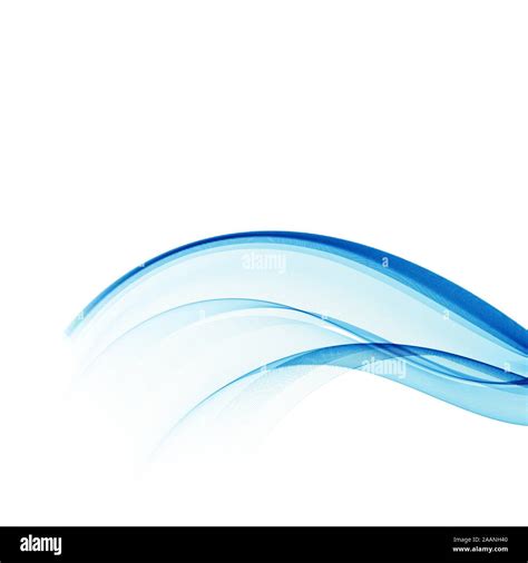 Abstract Smooth Wave Color Vectorflow Curve Of The Blue Wavevector Lines Stock Vector Image