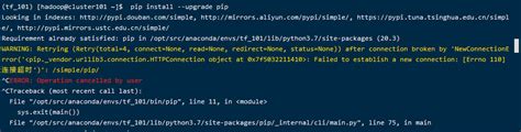 solve the problem of warning retrying retry total 4 connect none read