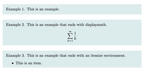 Spacing Extra Vertical Space In Shaded Theorem If Ended With Displaymath Or Itemize TeX